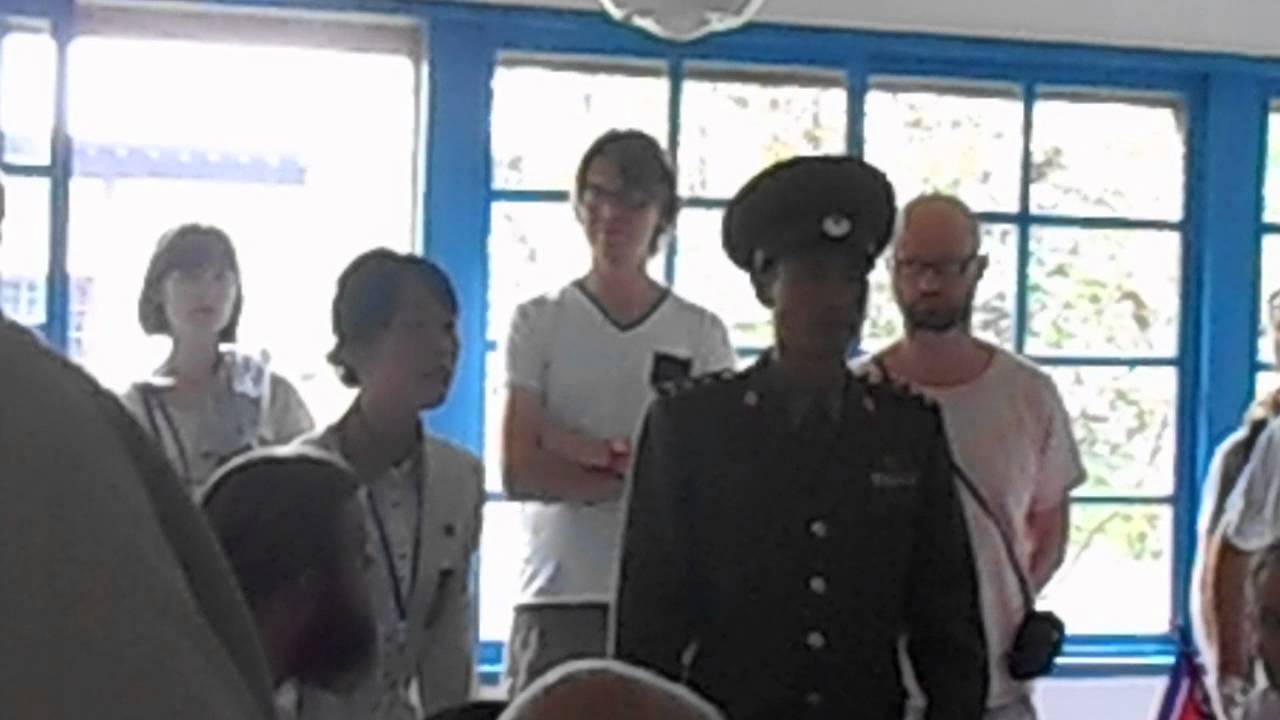 DMZ Tour Panmunjom Meeting Room North Korea September 2013 - YouTube