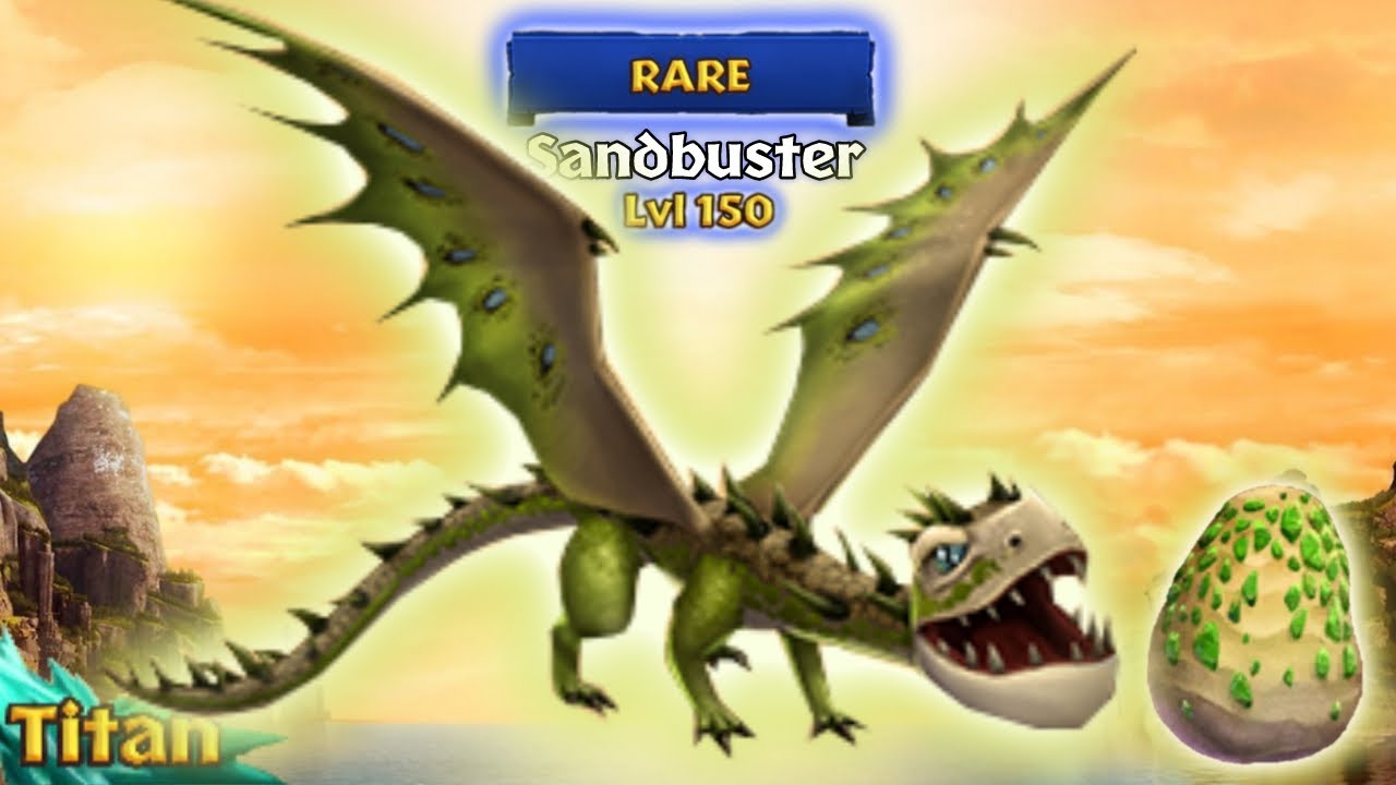 SANDBUSTER - Max Level 150 Titan Mode | Dragons: Rise of Berk - YouTube