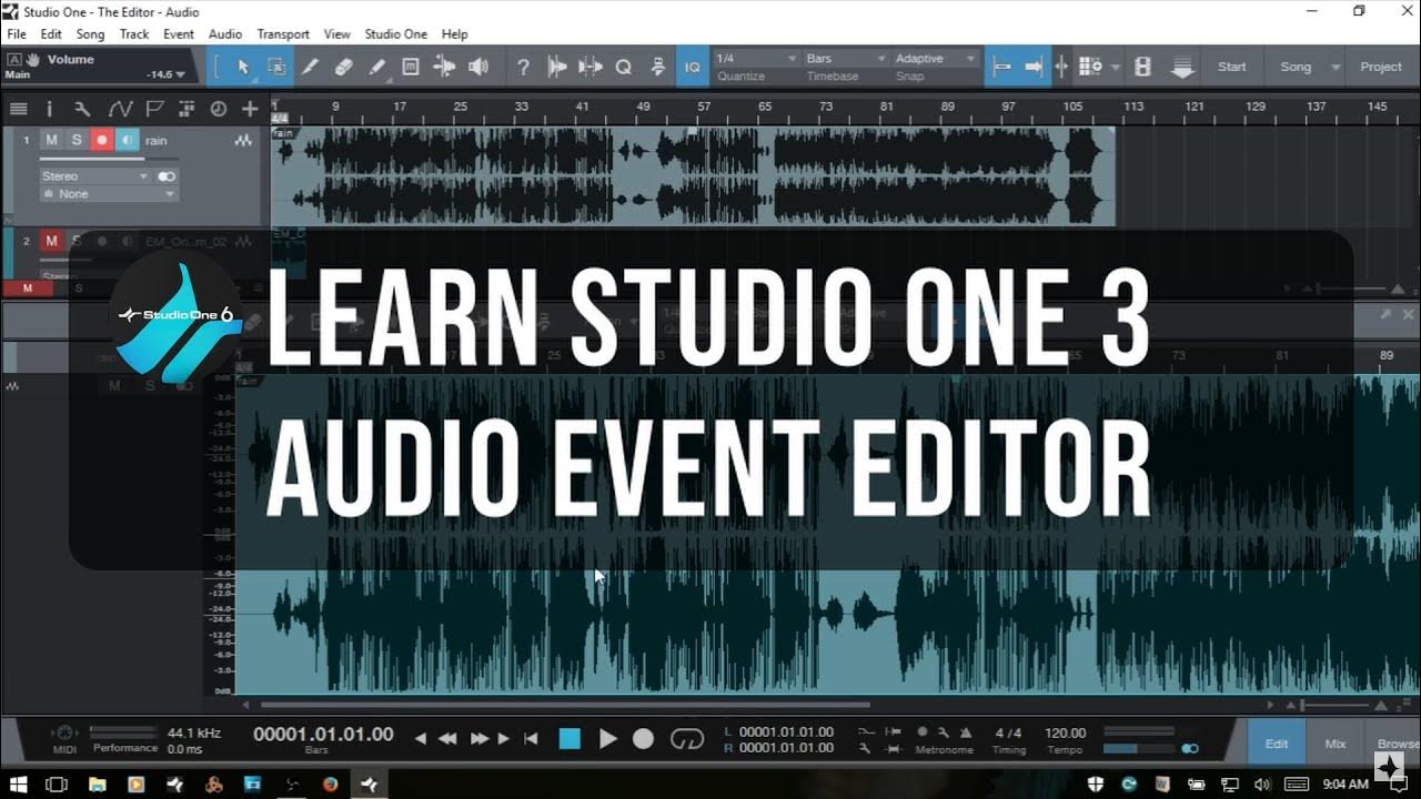 Learn Studio One 3 | The Editor - Working with Audio - YouTube
