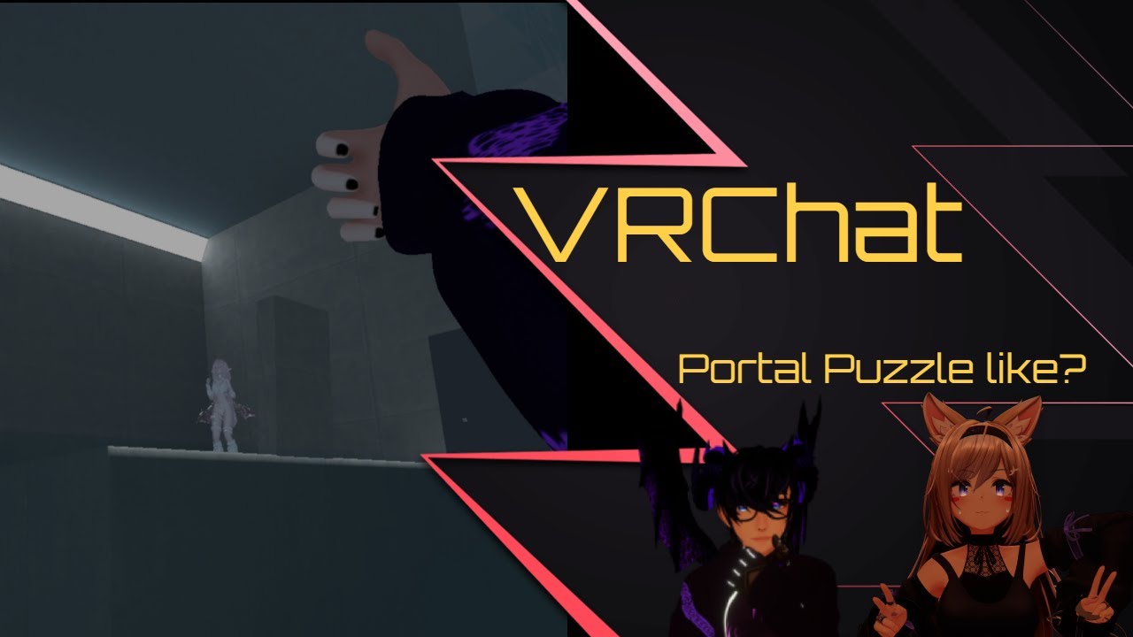 Portal Puzzles without the Portals? In VR | VRChat Co-Op games with ...