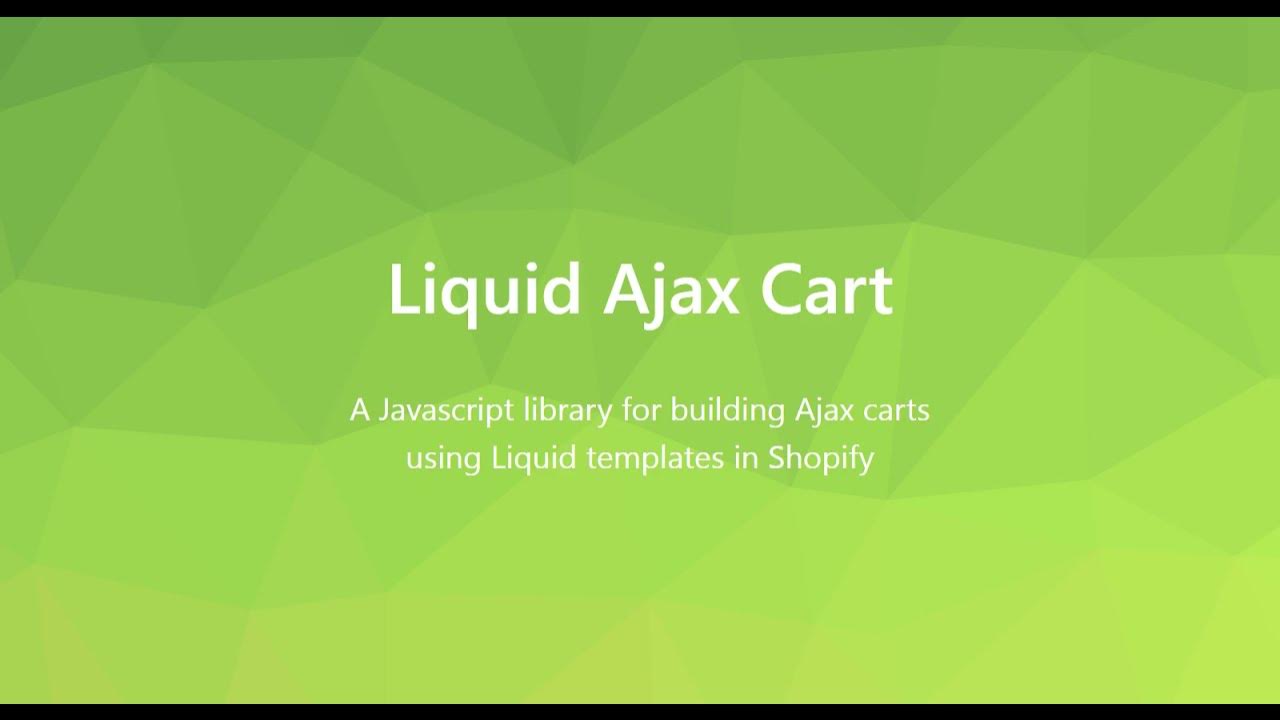How to create Shopify Ajax-carts using "Liquid Ajax Cart" Javascript library - YouTube