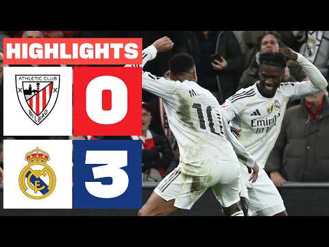 ATHLETIC CLUB 0 - 3 REAL MADRID | RESUMEN LALIGA EA SPORTS