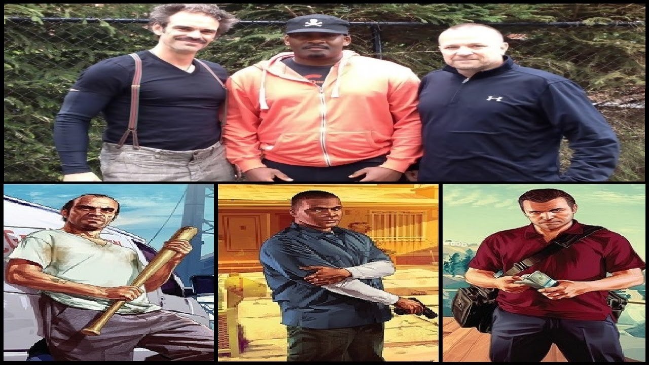 GTA V | Characters Vs Real life Actors - YouTube