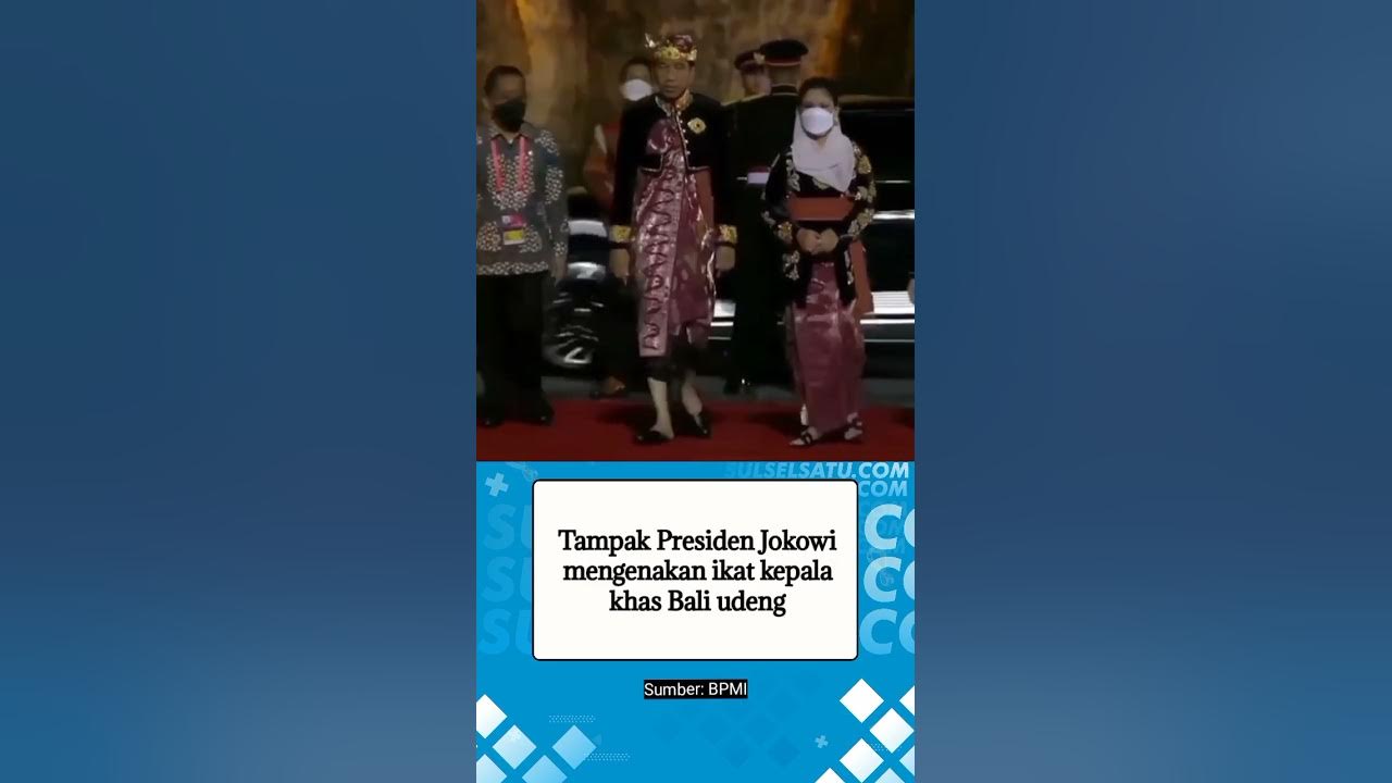 Presiden Jokowi Dan Ibu Iriana Kenakan Baju Adat Bali Saat Jamuan Makan