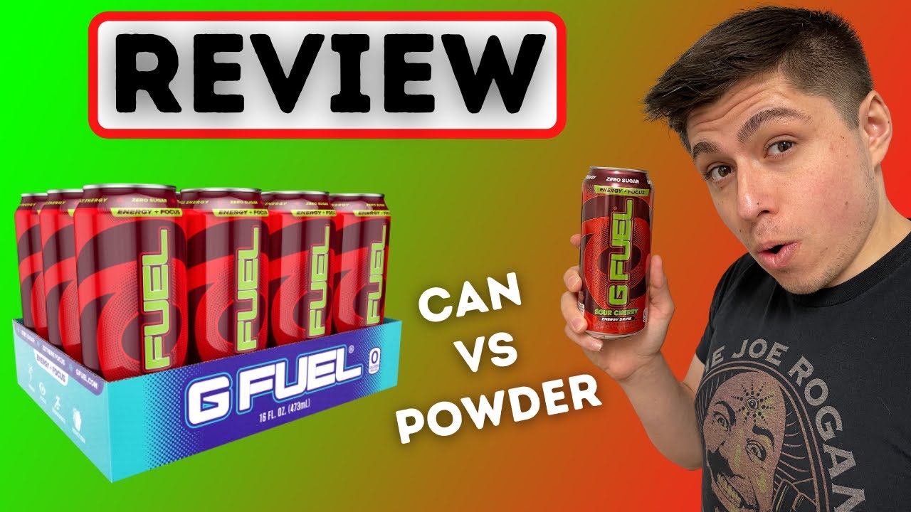 Sour Cherry GFUEL Can REVIEW! - YouTube