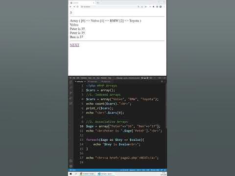 Basic PHP 16 : Arrays #Shorts - YouTube