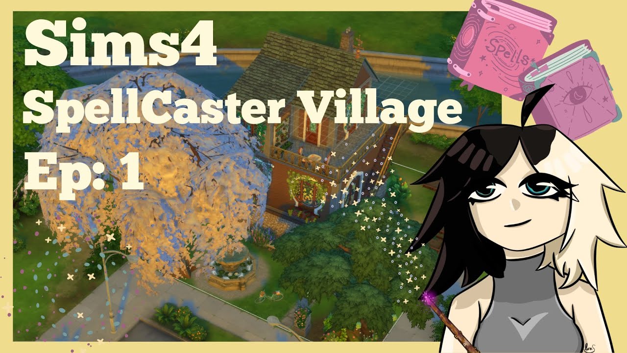 Spellcaster Village Ep: 1 🔮 | Sims4 speed build - YouTube