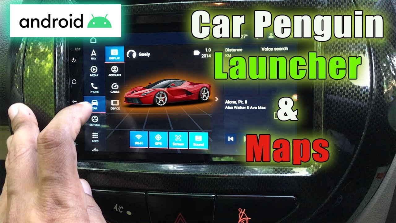 New Android Car Stereo Launcher - Car Penguin Launcher & Maps - YouTube