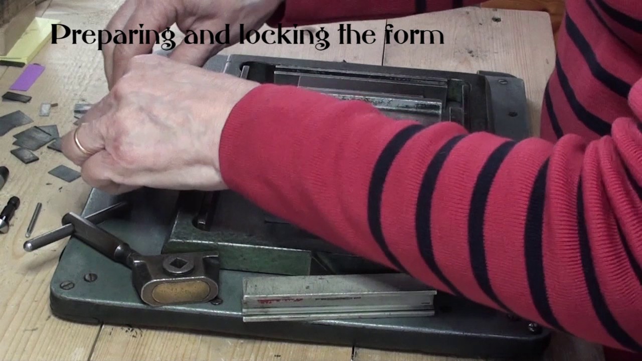 letterpress printing - impression typographique - YouTube