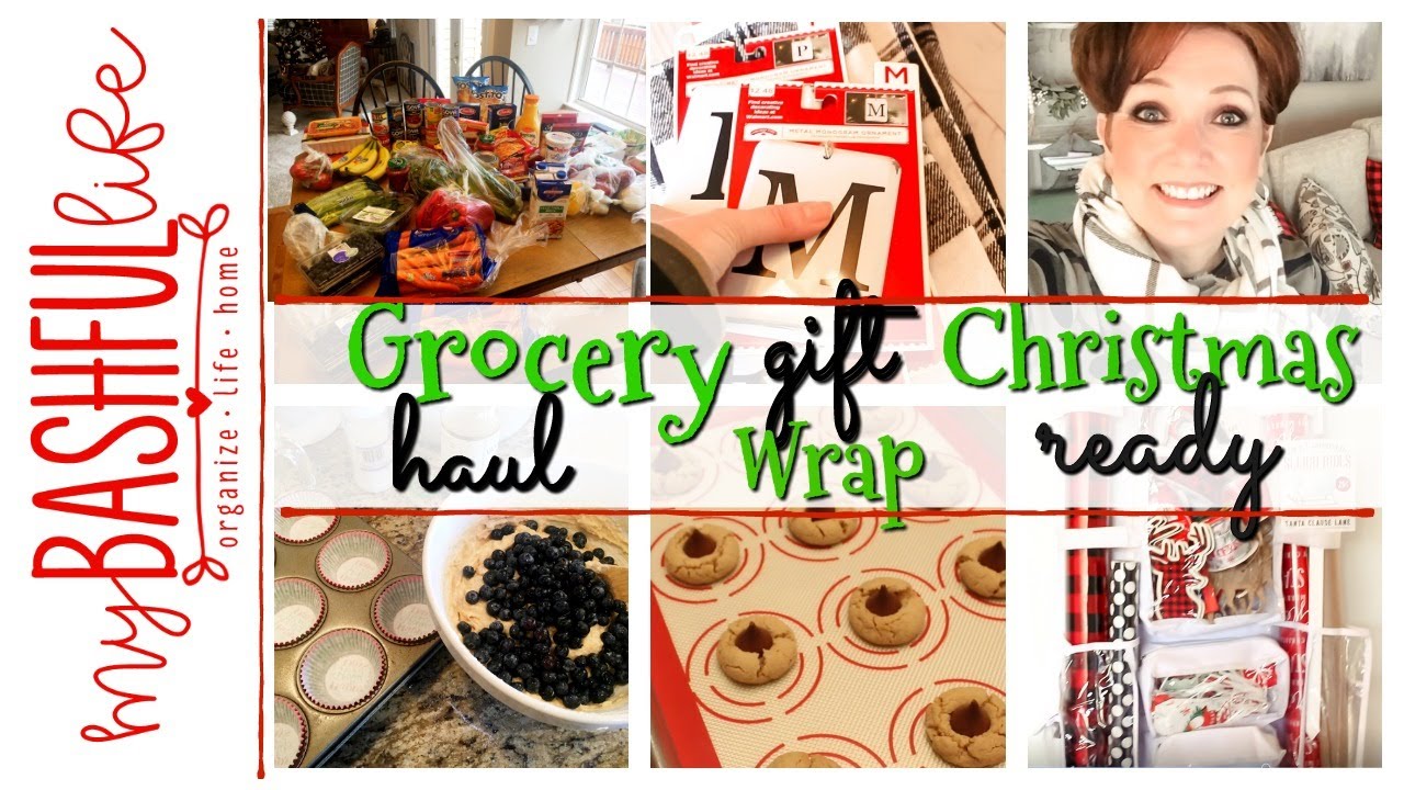 CHRISTMAS GROCERY HAUL Gift Wrap & Christmas Ready - YouTube
