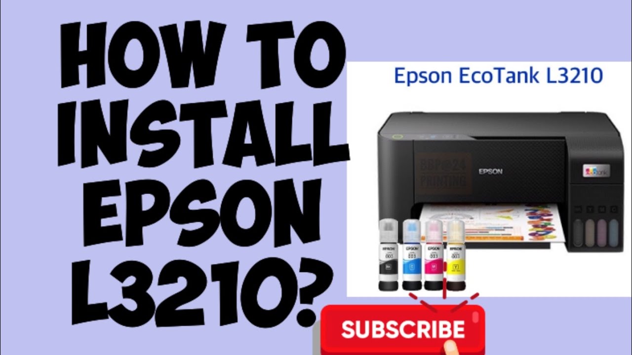 How to install Epson printer L3210?#howtoinstallepson #epsonL3210 # ...