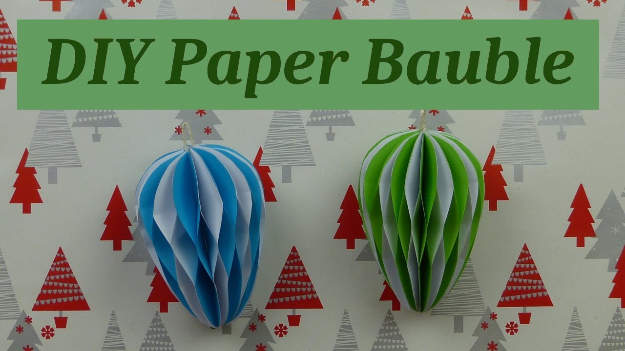 DIY Paper Bauble #11. DIY Christmas decorations - YouTube