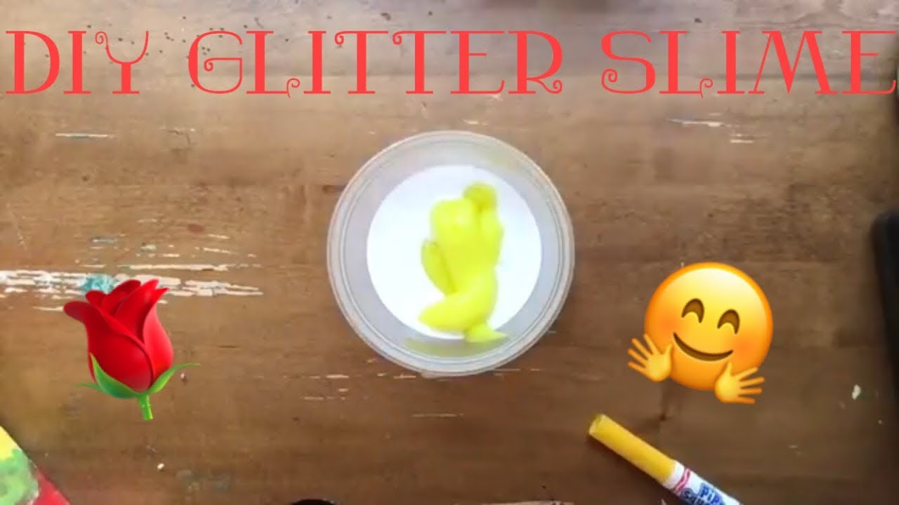 DIY glitter slime with Alani! - YouTube