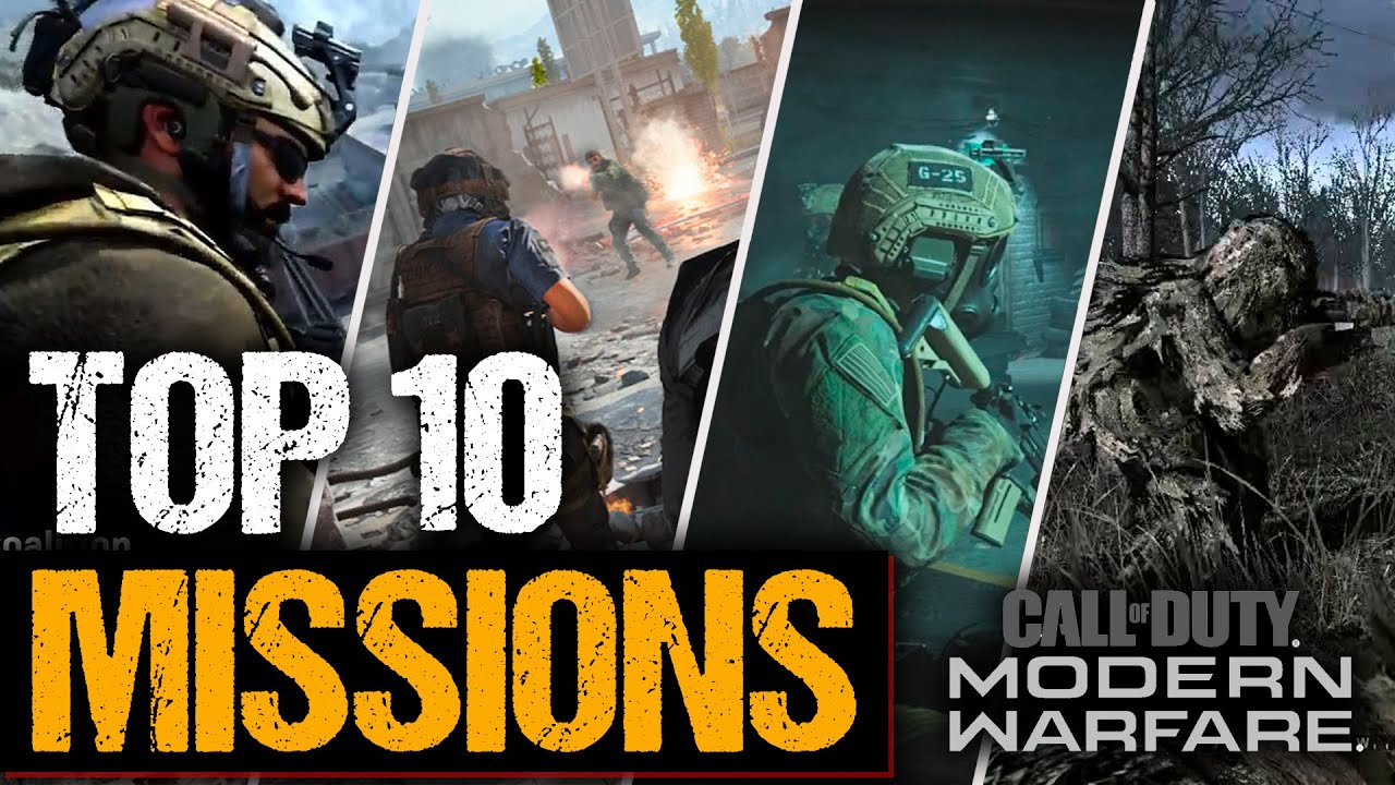 Top 10 Call of Duty Modern Warfare Missions - YouTube