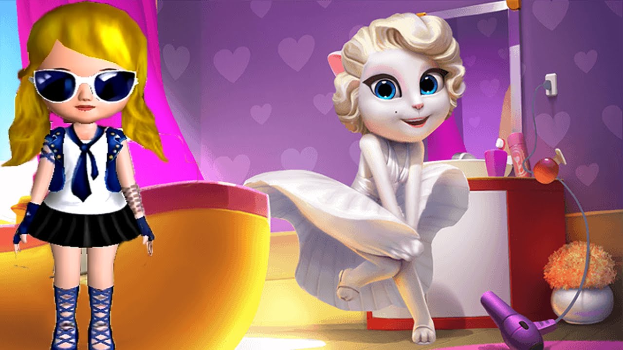 My Talking Angela Vs Ava The 3D Doll Great Makeover Gameplay HD - YouTube