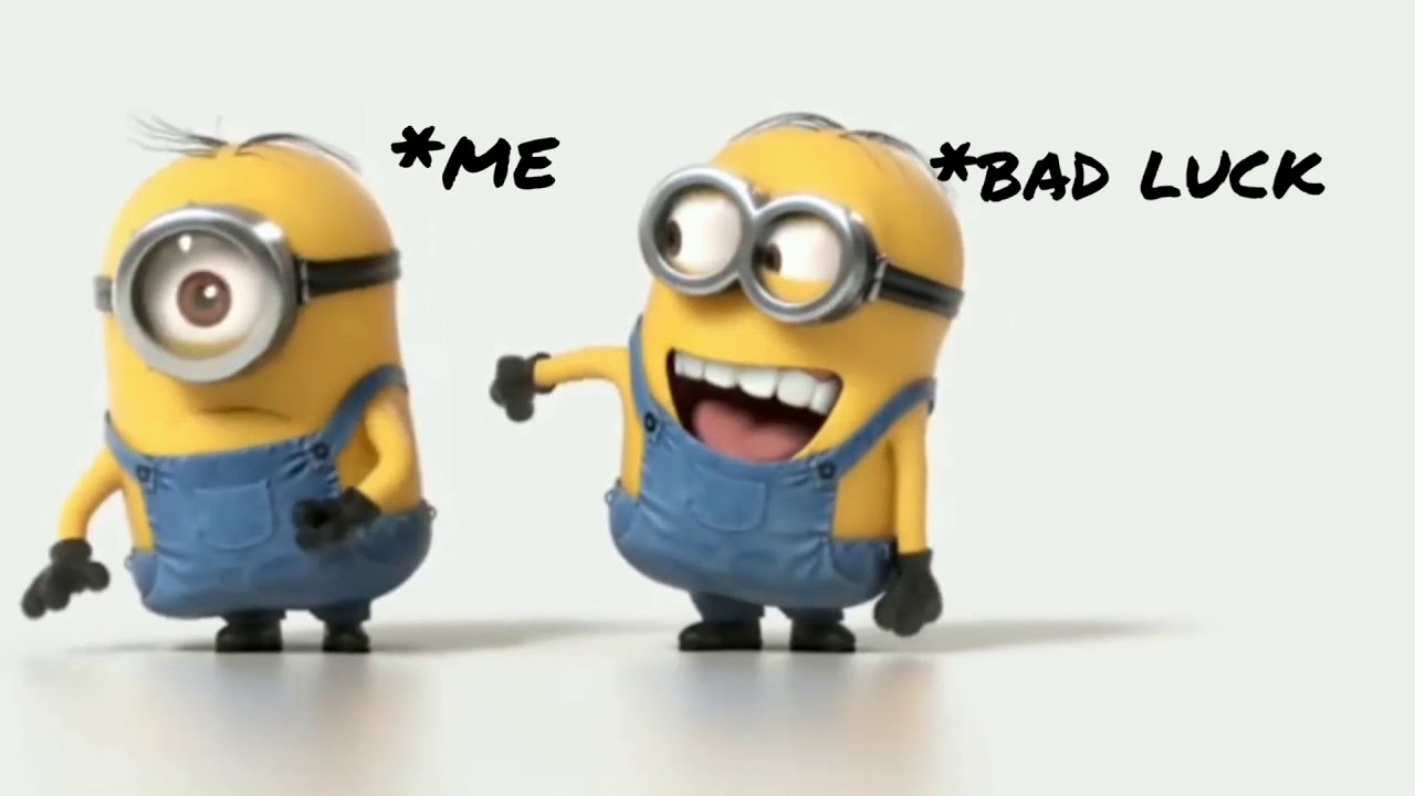 Whats app funny status #minions ||Me vs Bad luck|| 😂 - YouTube