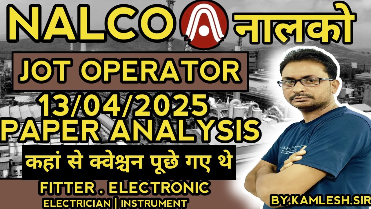 NALCO JOT OPERATOR PAPER ANALYSIS / NALCO PAPER' SOLUTION / NALCO ...