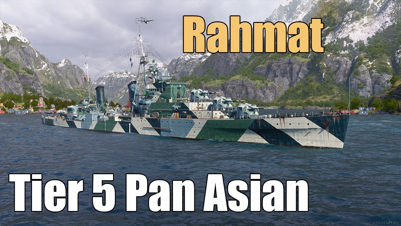 Rahmat: Tier 5 Pan Asian Cruiser | World of Warships Legends | 4k - YouTube