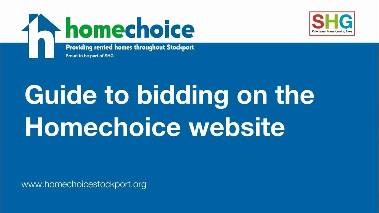 Guide to bidding on the Homechoice website - YouTube
