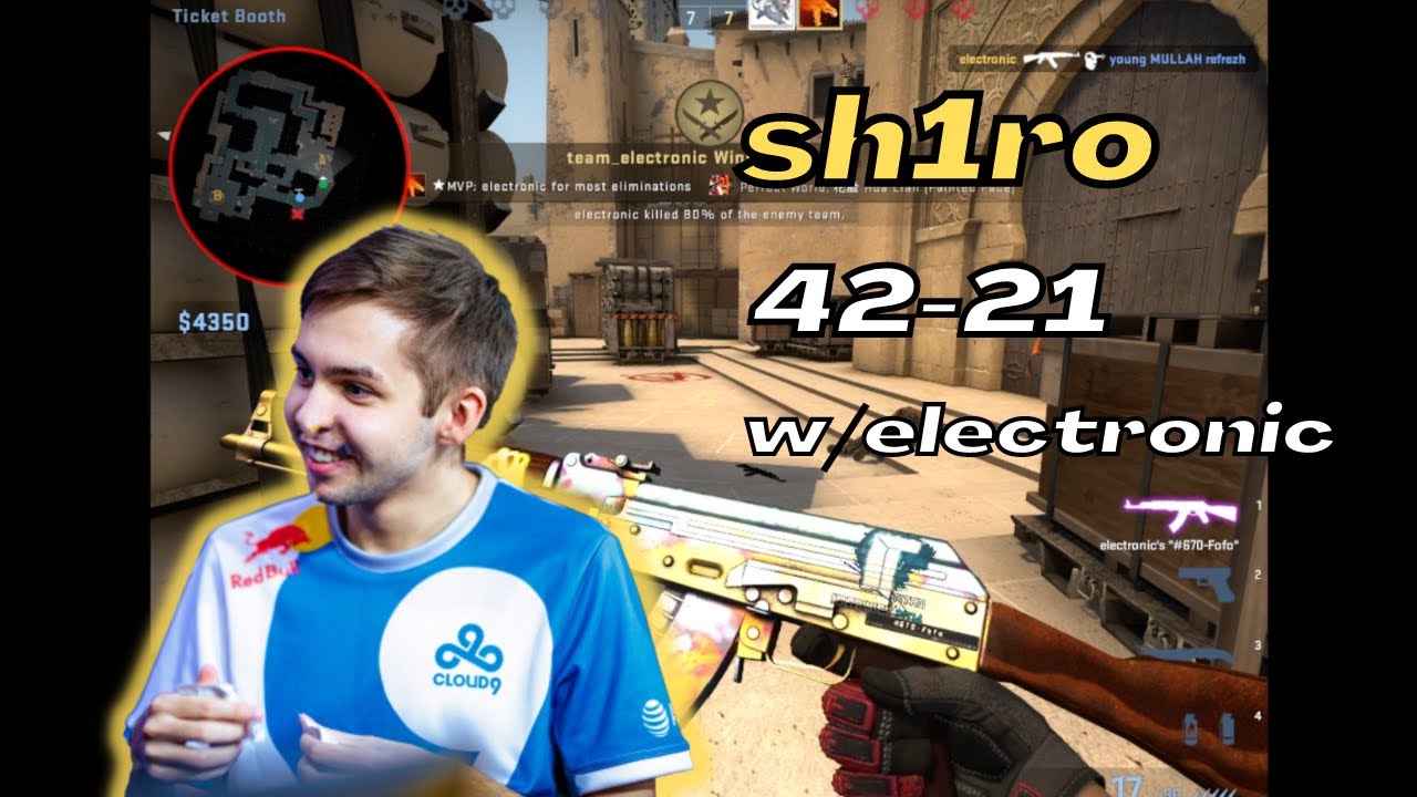 sh1ro POV (42-21) w/electronic vs HooXi/refrezh (mirage) FACEIT Ranked | July 10, 2023 - YouTube