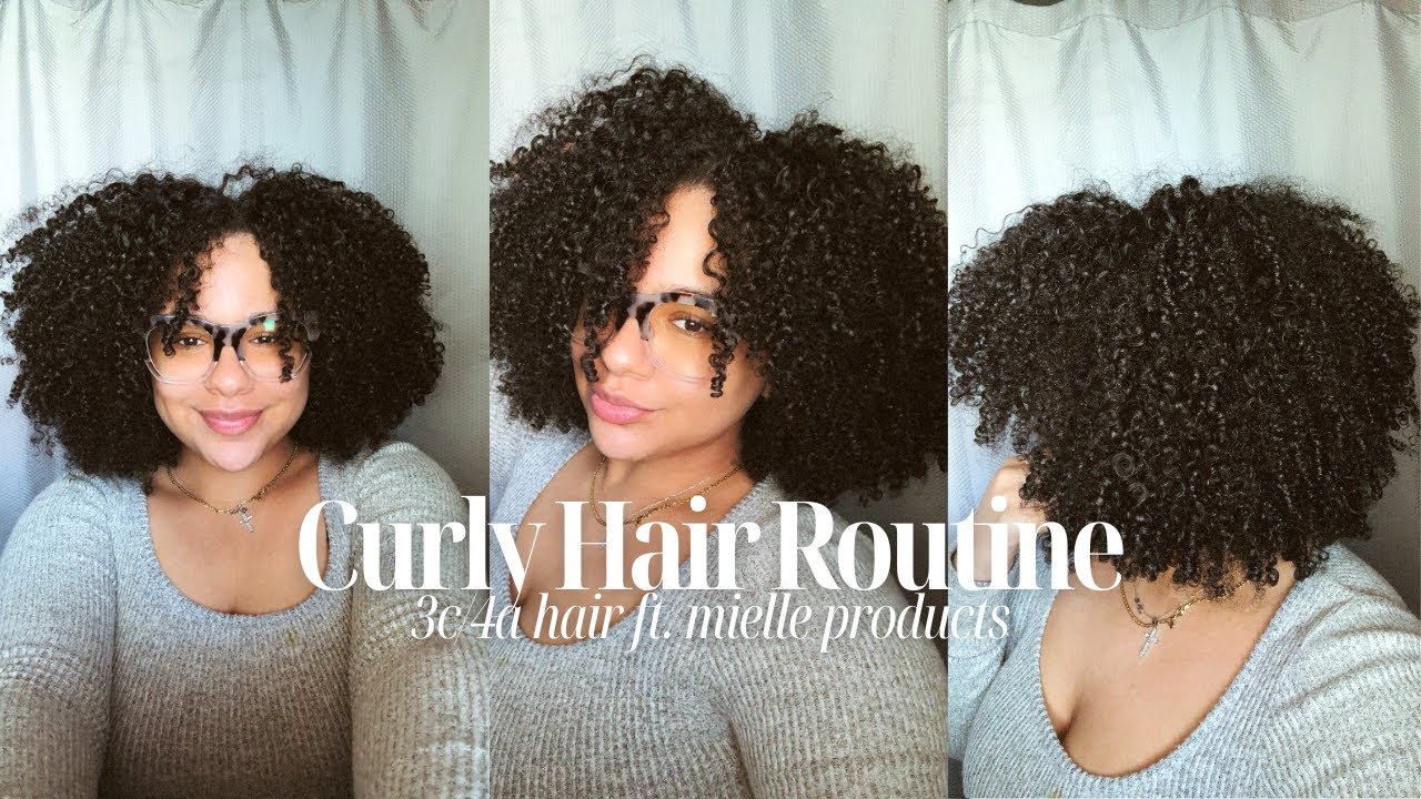 CURLY HAIR ROUTINE 3c/4a| Long lasting Curls, Stretch Method ft # ...