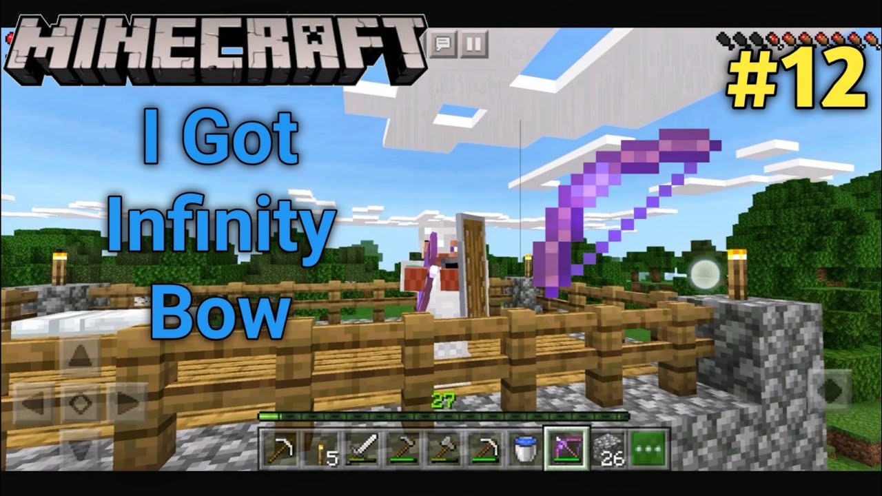 I Enchanted A Infinity Bow In Minecraft | Minecraft Gameplay #12 - YouTube