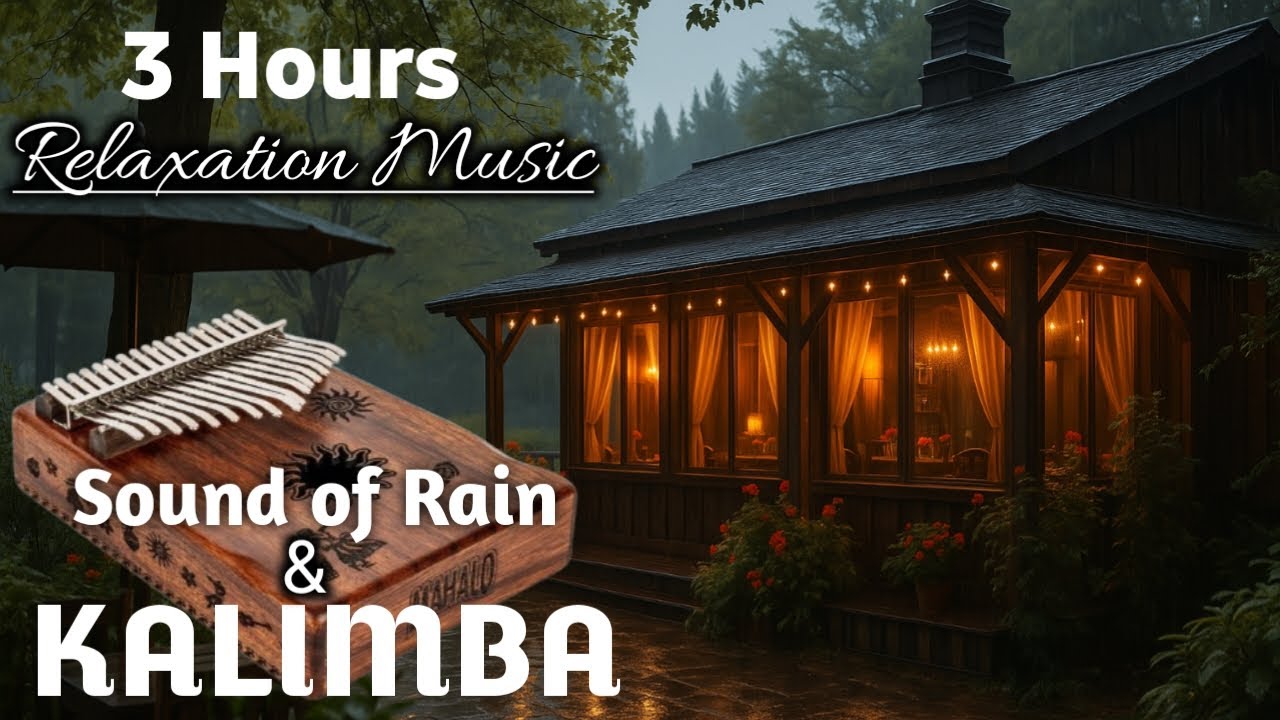 The best KALIMBA relaxation music and rain sounds make you fall asleep ...