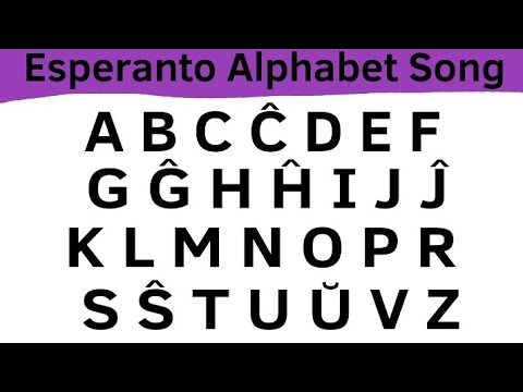 Esperanto Alphabet Song - YouTube
