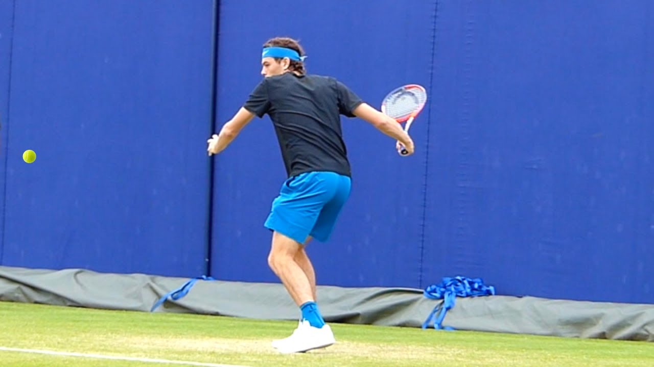 Taylor Fritz Forehand Slow Motion - ATP Tennis Forehand Technique - YouTube