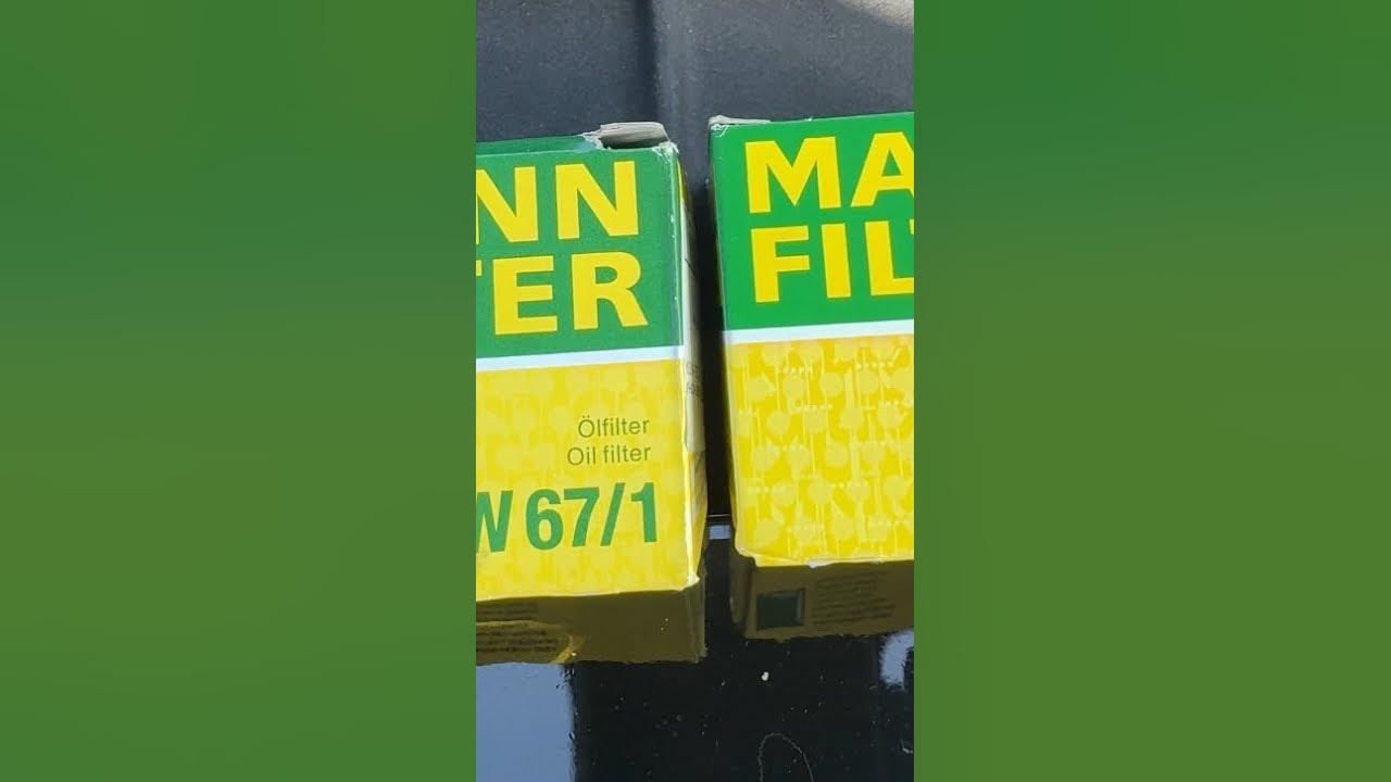 2024 г. - фильтр Манн как легко отличить подделку на примере Mann w67/1 - YouTube