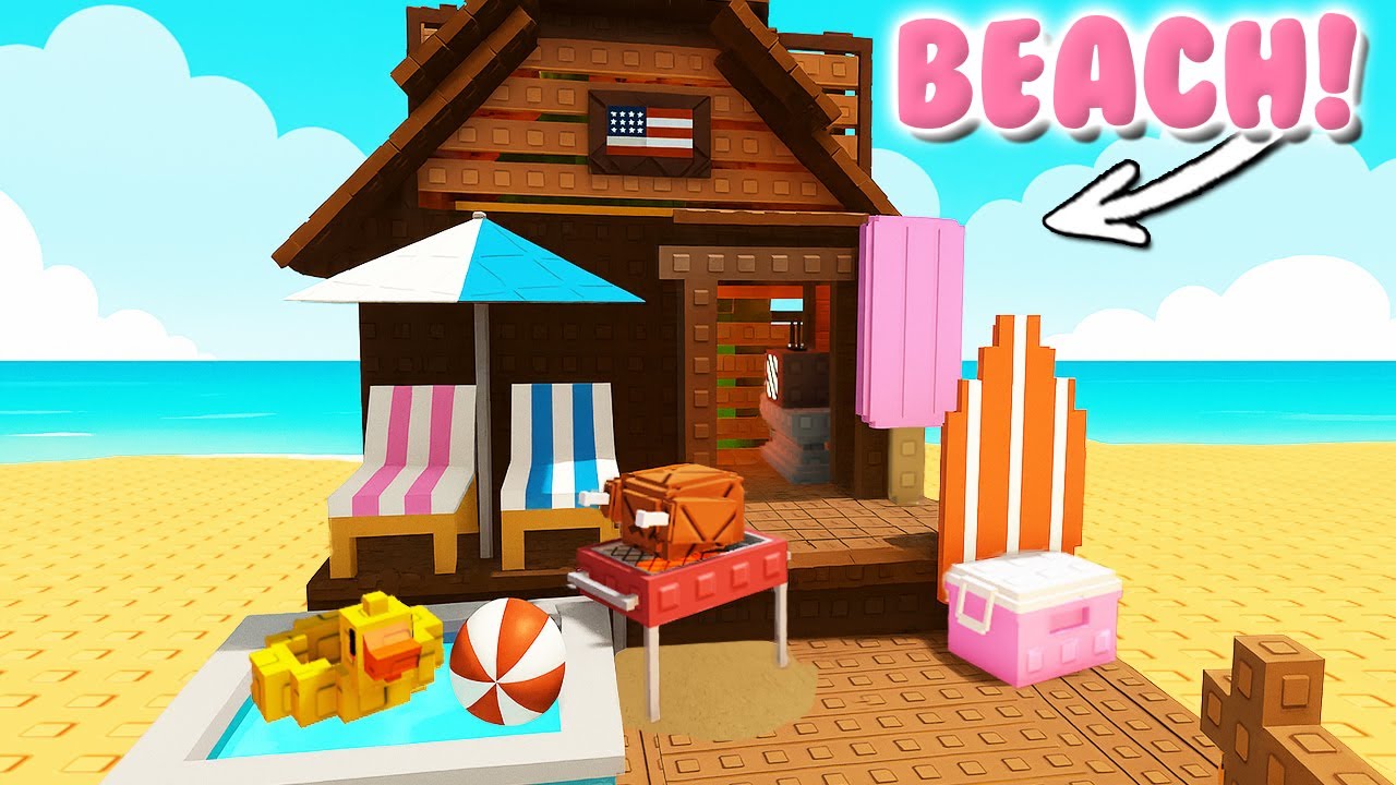 Building A BEACH HOUSE In Grow A Garden! - YouTube