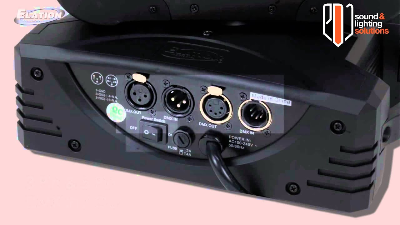 E-DJ Elation Professional E Spot LED - YouTube