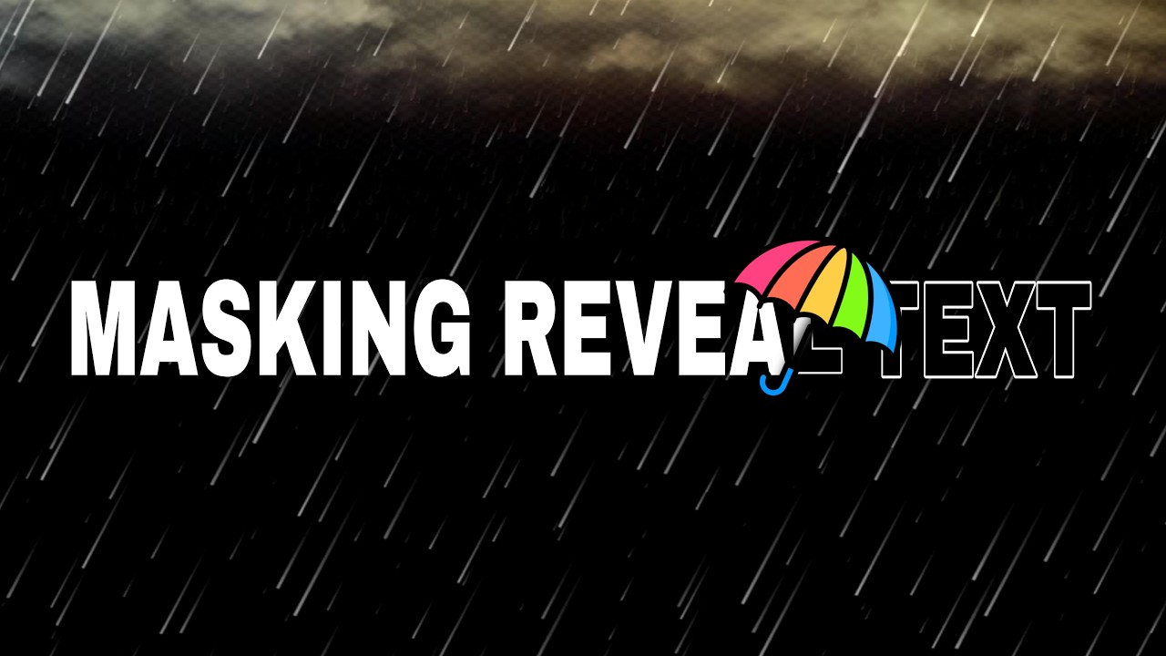 Object Text Reveal {After Effects} | Easy Tutorial - YouTube