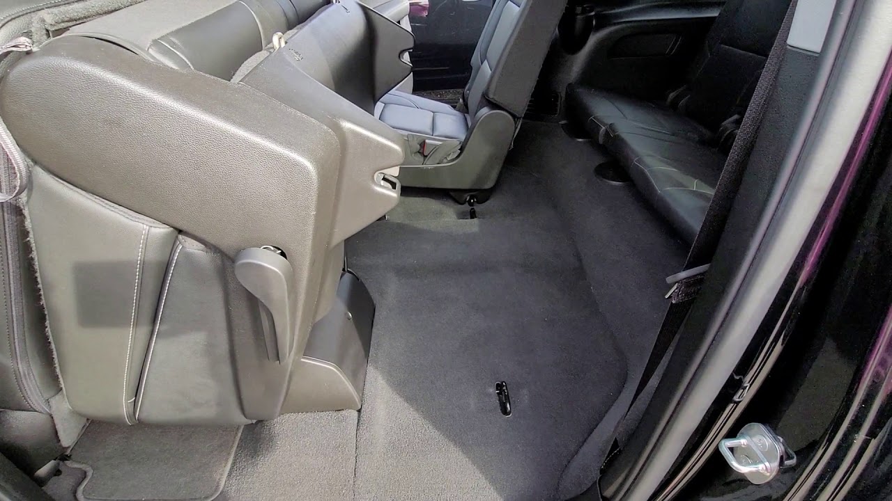 Folding bench seat demonstration on 2020 Suburban - YouTube