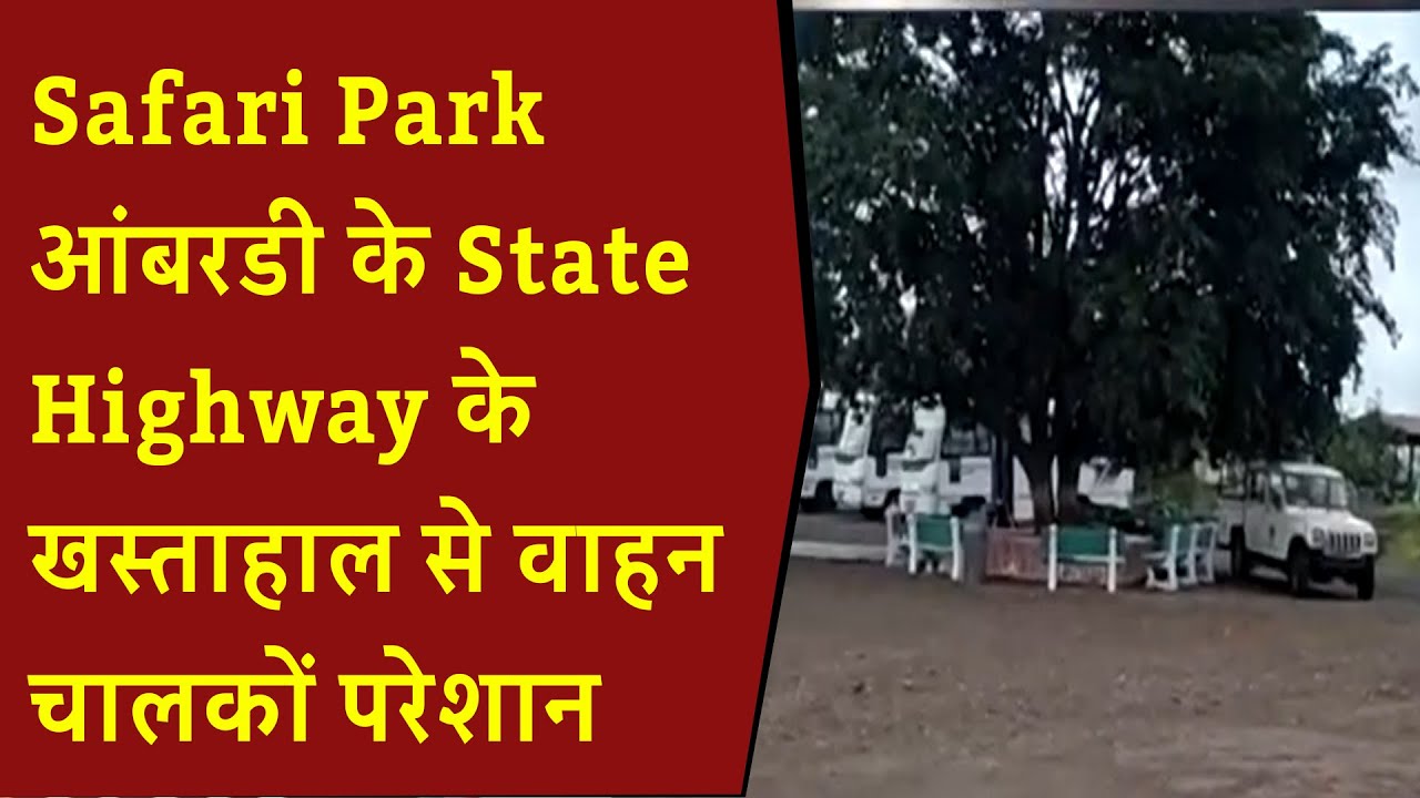 Dhari Safari Park आंबरडी के State Highway के खस्ताहाल से वाहन चालकों ...