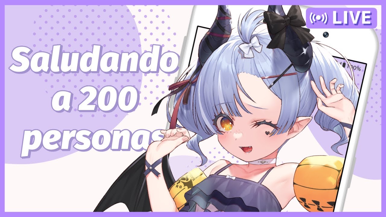 ¡Quiero saludar a 200 personas!【VTuber/JP/ESP】 - YouTube