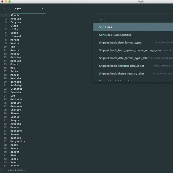 Sublime Text Sort And Uniuqe Youtube