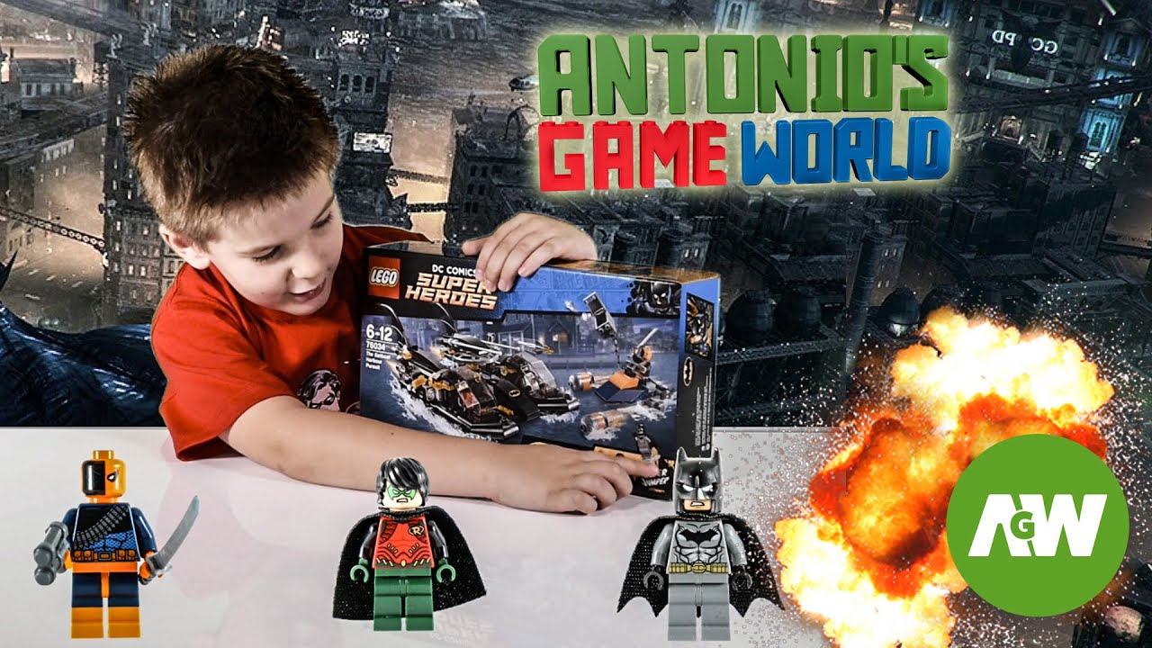 LEGO Super Heroes 76034: The Batboat Harbour Pursuit, timelapse and ...