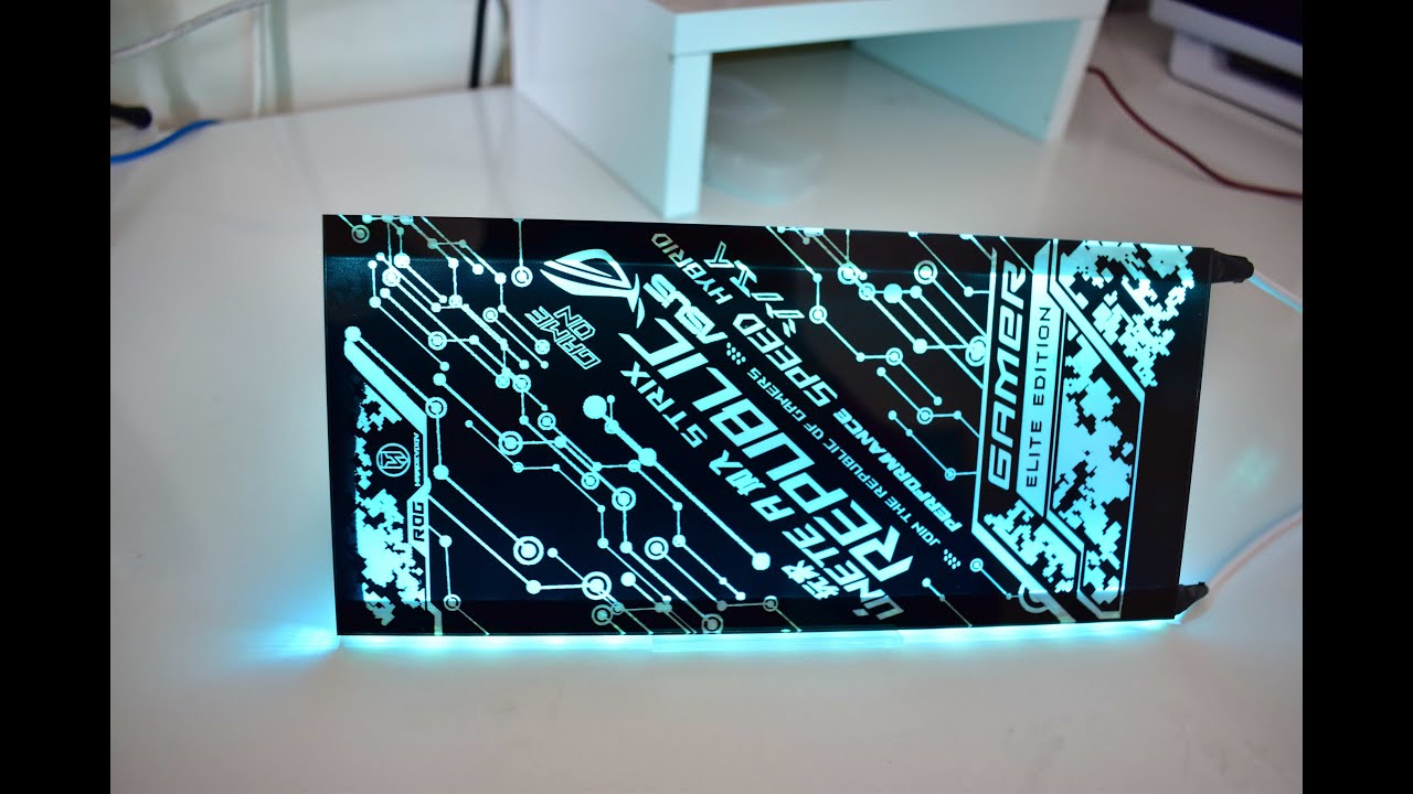 Asus ROG Backplate (RGB Ledli) - YouTube