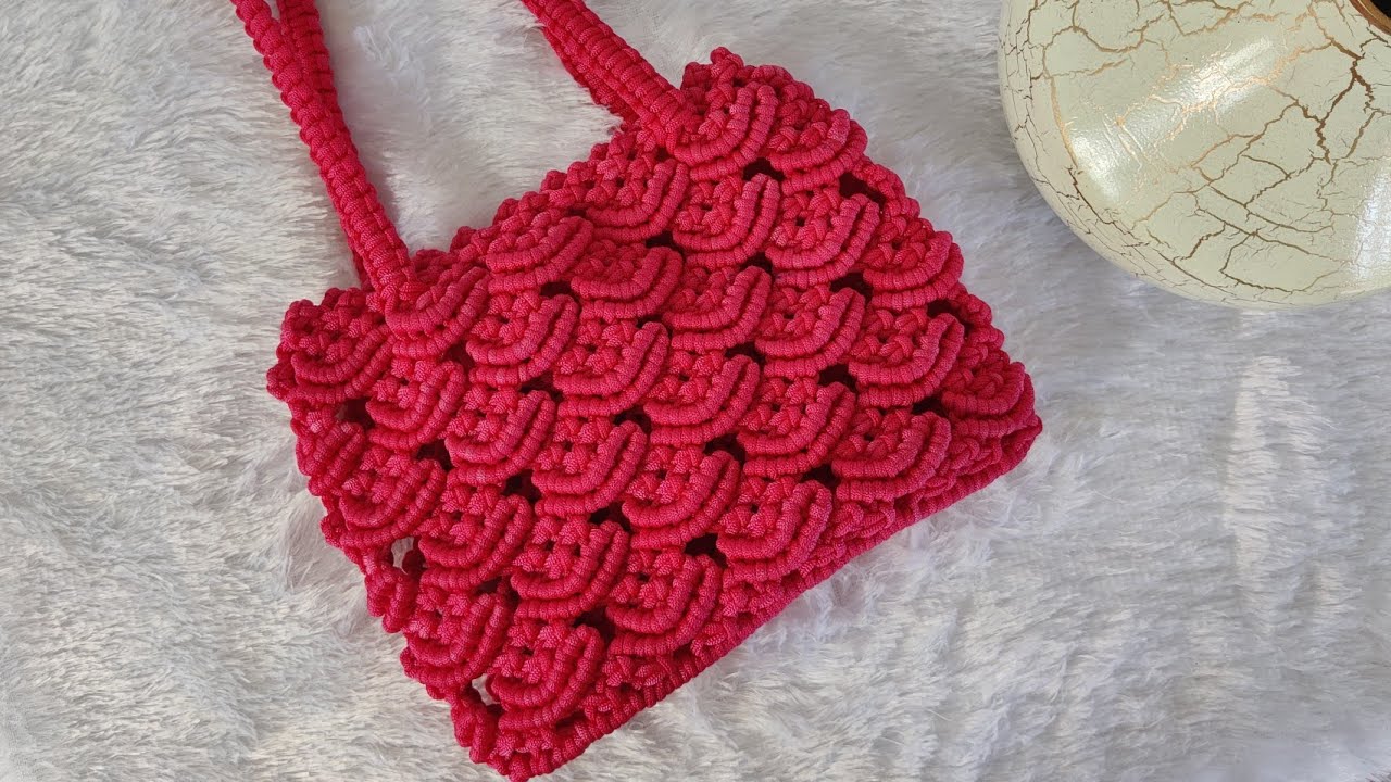 Macrame bag tutorial for beginners | easy macrame bag step by step ...