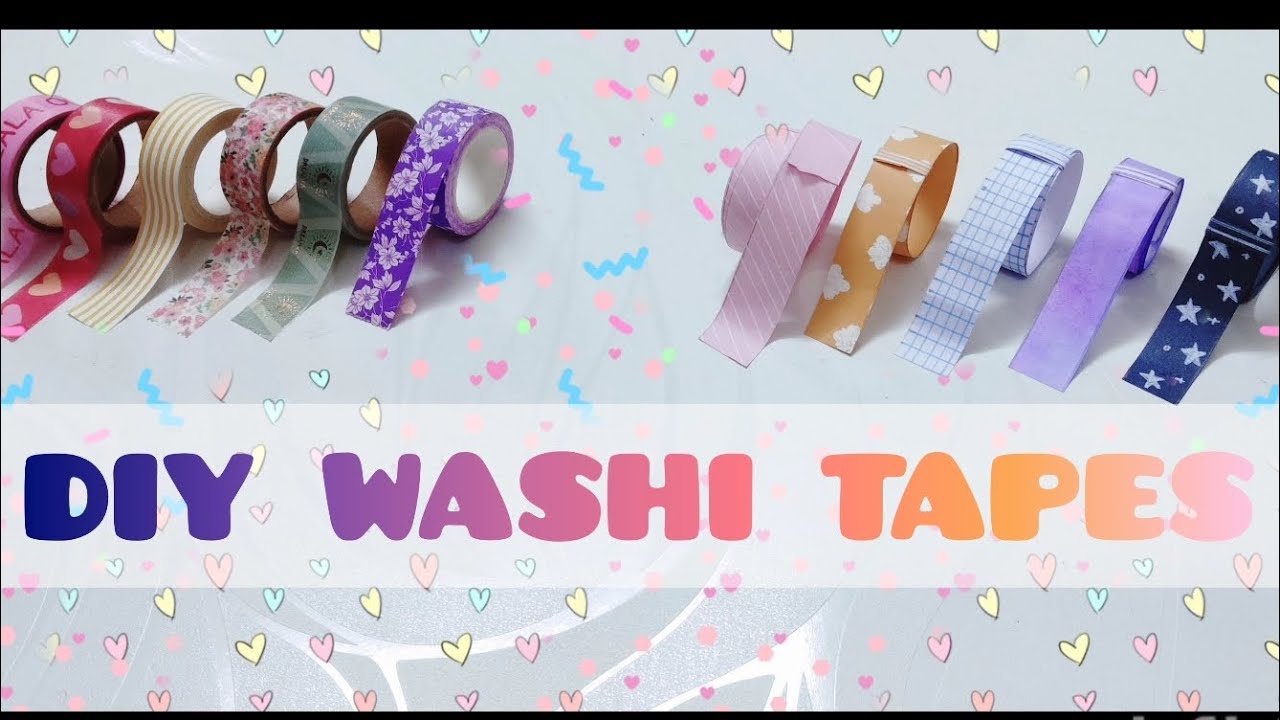 DIY WASHI TAPES|HOMEMADE JOURNAL WASHI TAPES|EASY WASHI TAPES IDEAS ...