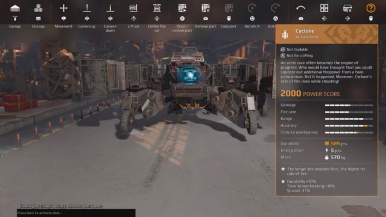 Crossout Clan Wars Build Teaser, Improved Cyclone Spider - YouTube