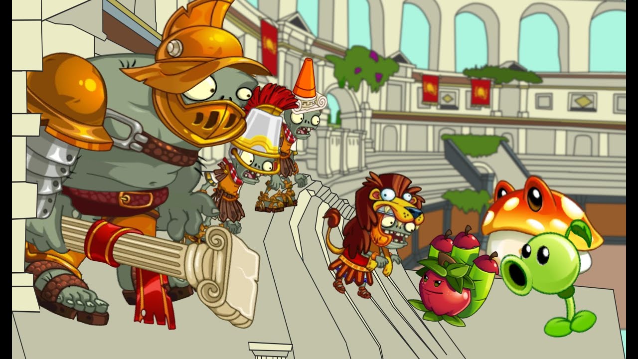 Plants vs. zombies 2 Animation Ancient Rome - YouTube