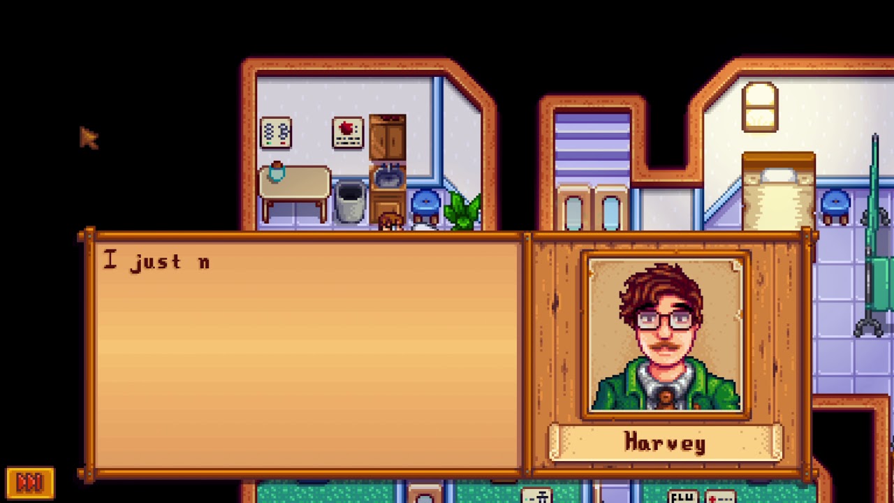 Stardew Valley: Harvey Heart Event - Four Hearts - YouTube