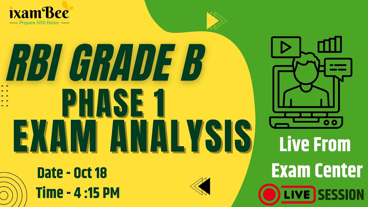 RBI Grade B Phase 1 Exam Analysis | RBI Grade B Prelims Exam Review ...