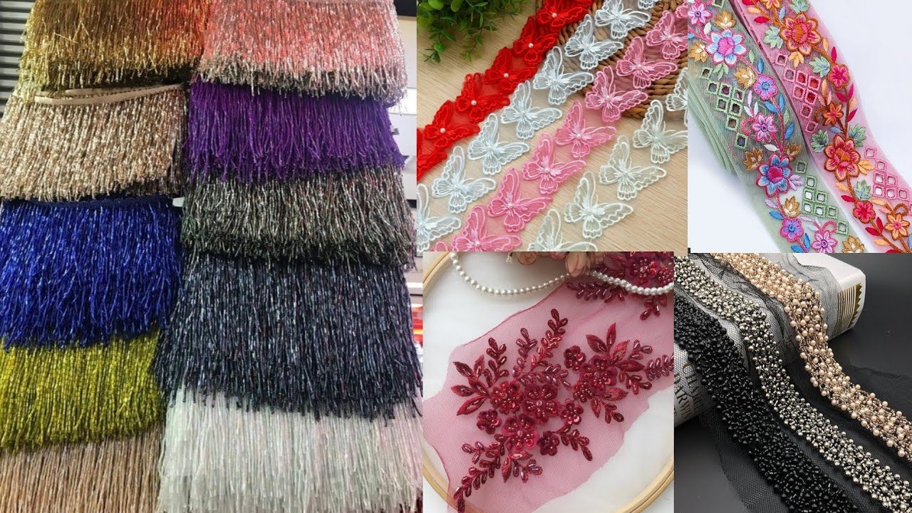 Types Of Lace With Name || lace guide || Lace design idea for dresses ...