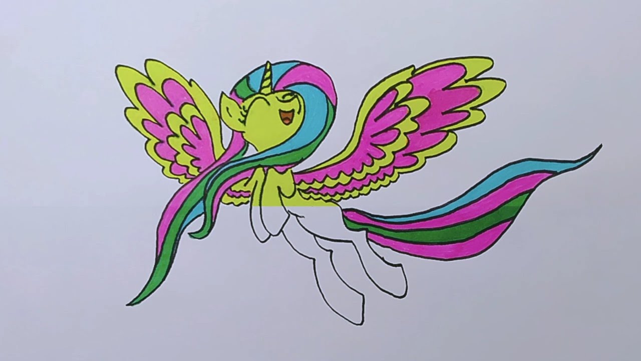 Let's Draw Princess Fluttershy My Little Pony Character, Drawing And ...