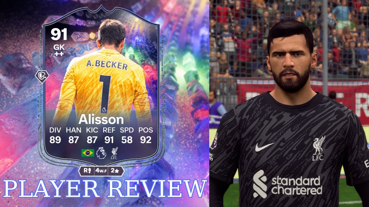 BEST GK IN THE PL?🤔 91 NUMEROFUT Alisson PLAYER REVIEW - EA FC 25 - YouTube