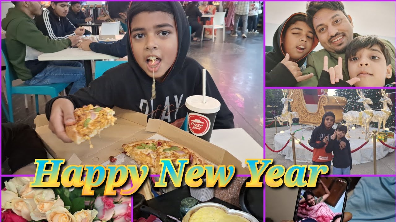 New Year Vlog || Cake Khate Khate Haath Jal Gaya || - YouTube