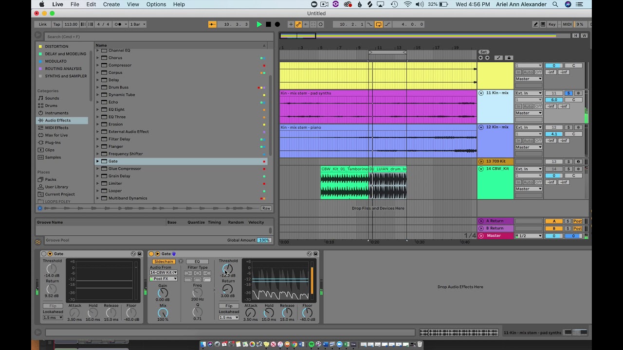 Modulating a Gate with Sidechain in Ableton - YouTube